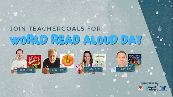TeacherGoals on Twitter: "World Read Aloud Day is tomorrow! Sign up for ...