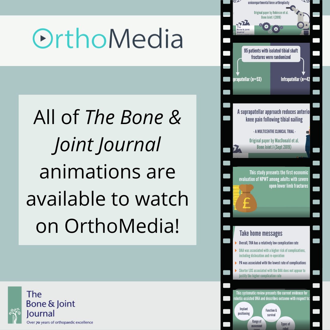 Bone & Joint on Twitter: "RT @OrthoMedia_: You can watch all 50+ of The Bone & Joint Journal ...