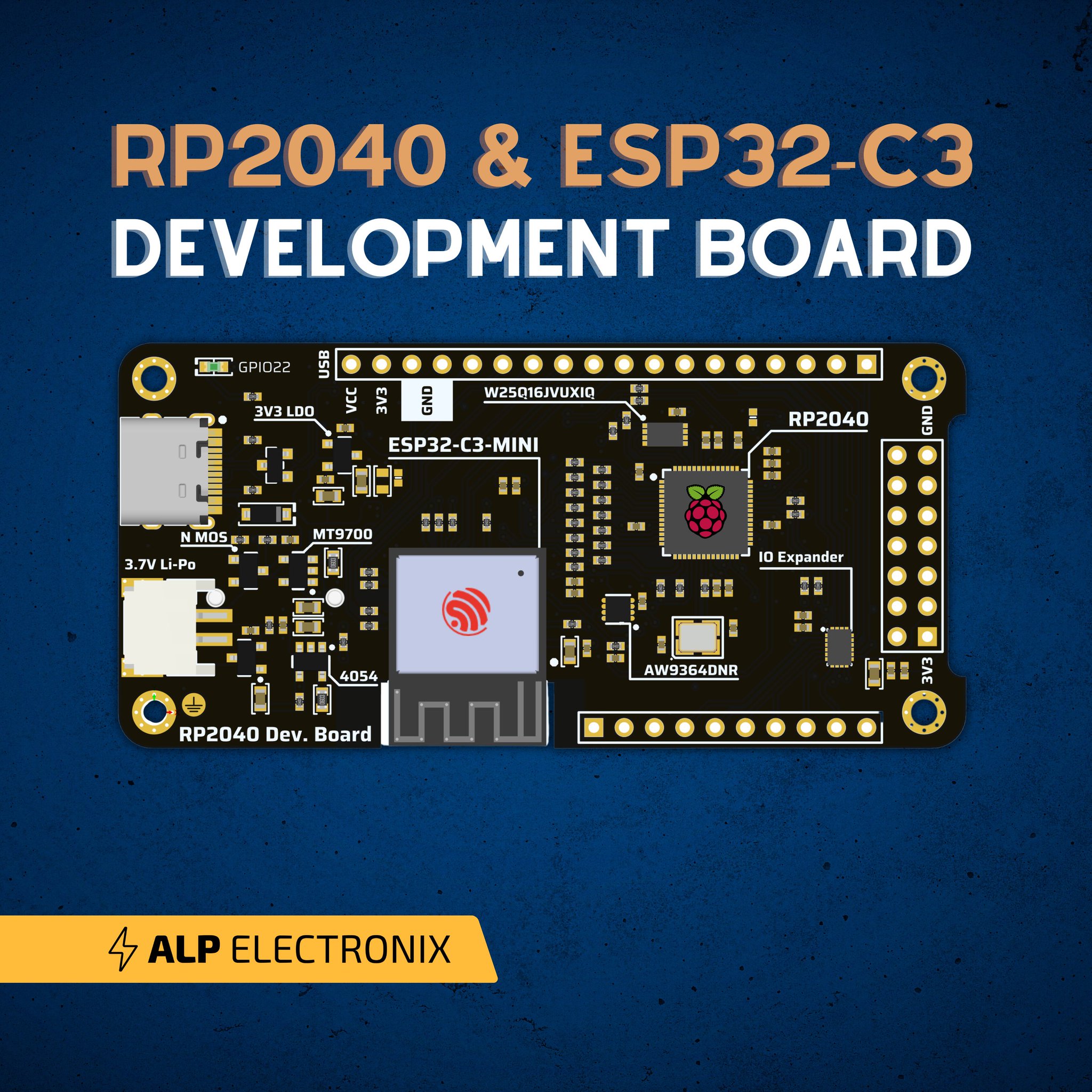 Alp Electronix Dev. & Store on Twitter: "📢 We are opening soon! ⚡️The RP2040-ESP32-C3 will be ...
