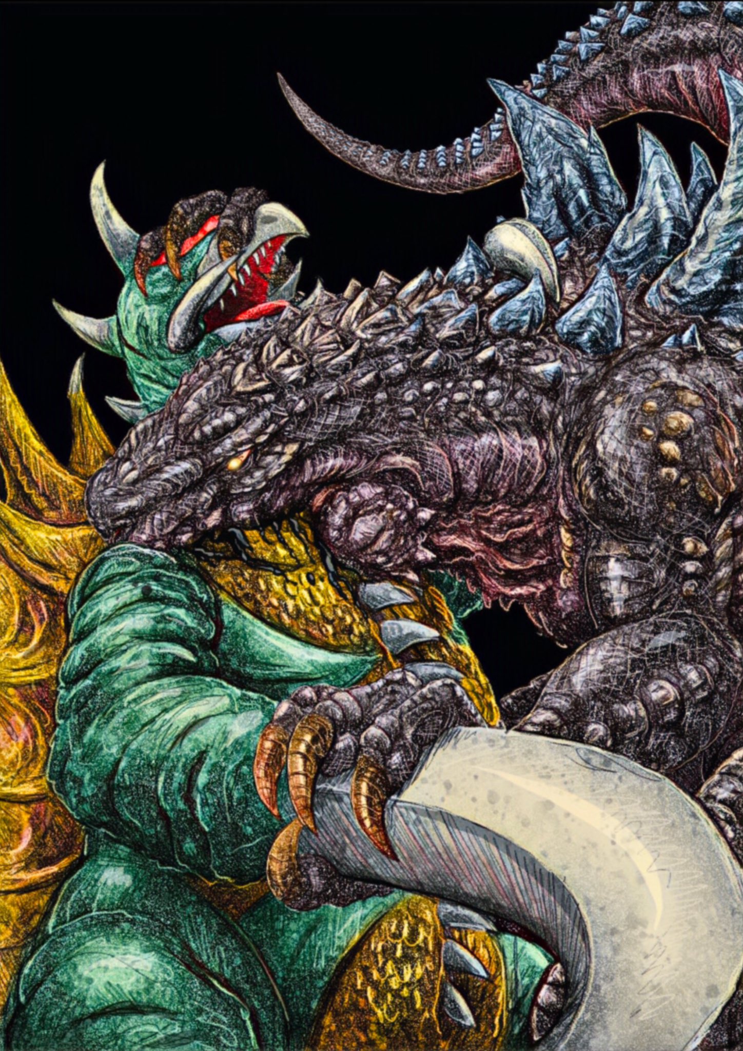 Godzilla Vs Gigan Godzilla Cartoon Meme Kaiju Art Skull Island My Xxx Hot Girl