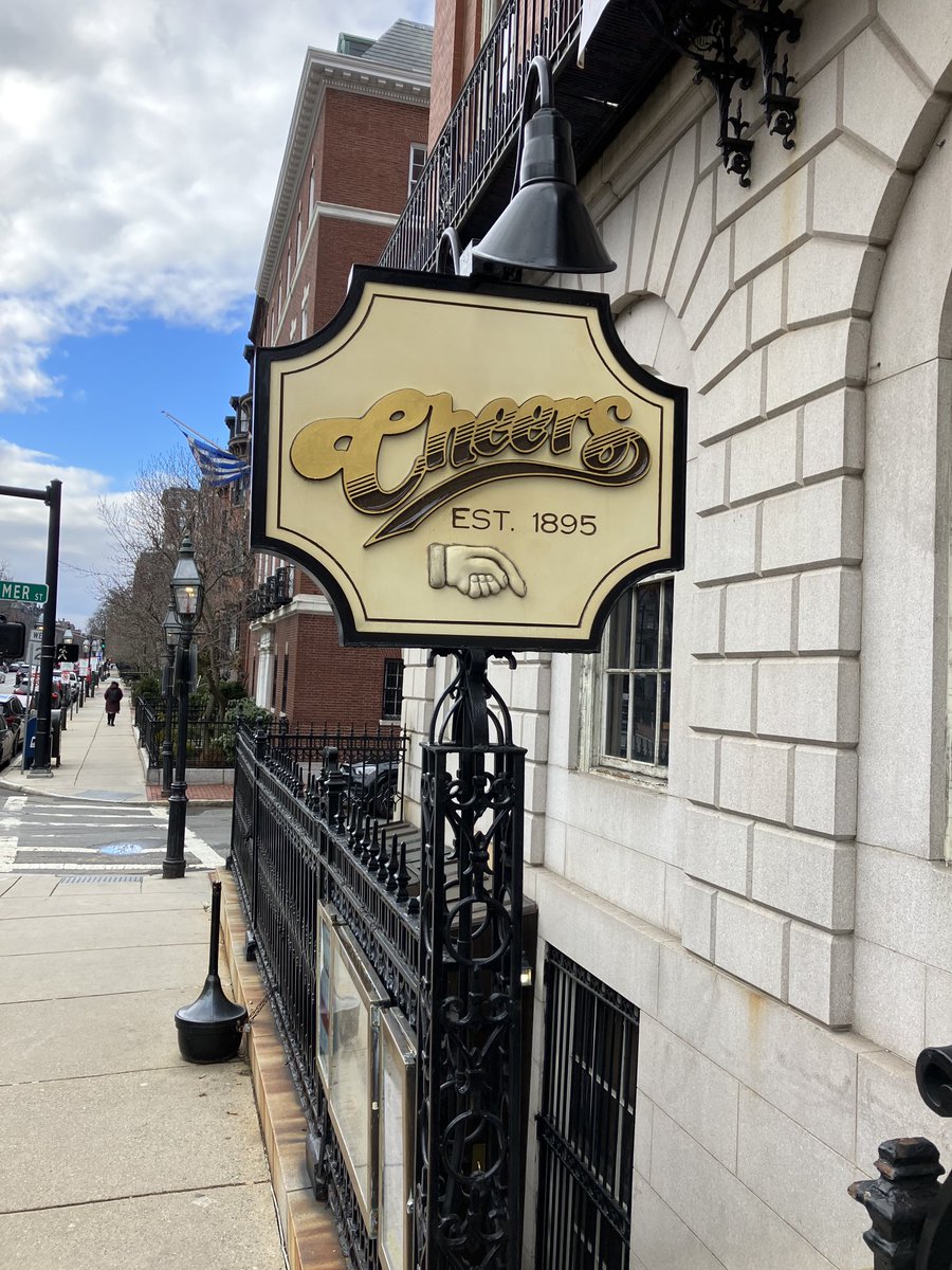 Ben Edwards on Twitter: "Cheers this afternoon on Beacon Street in Boston. Cheers premiered on ...