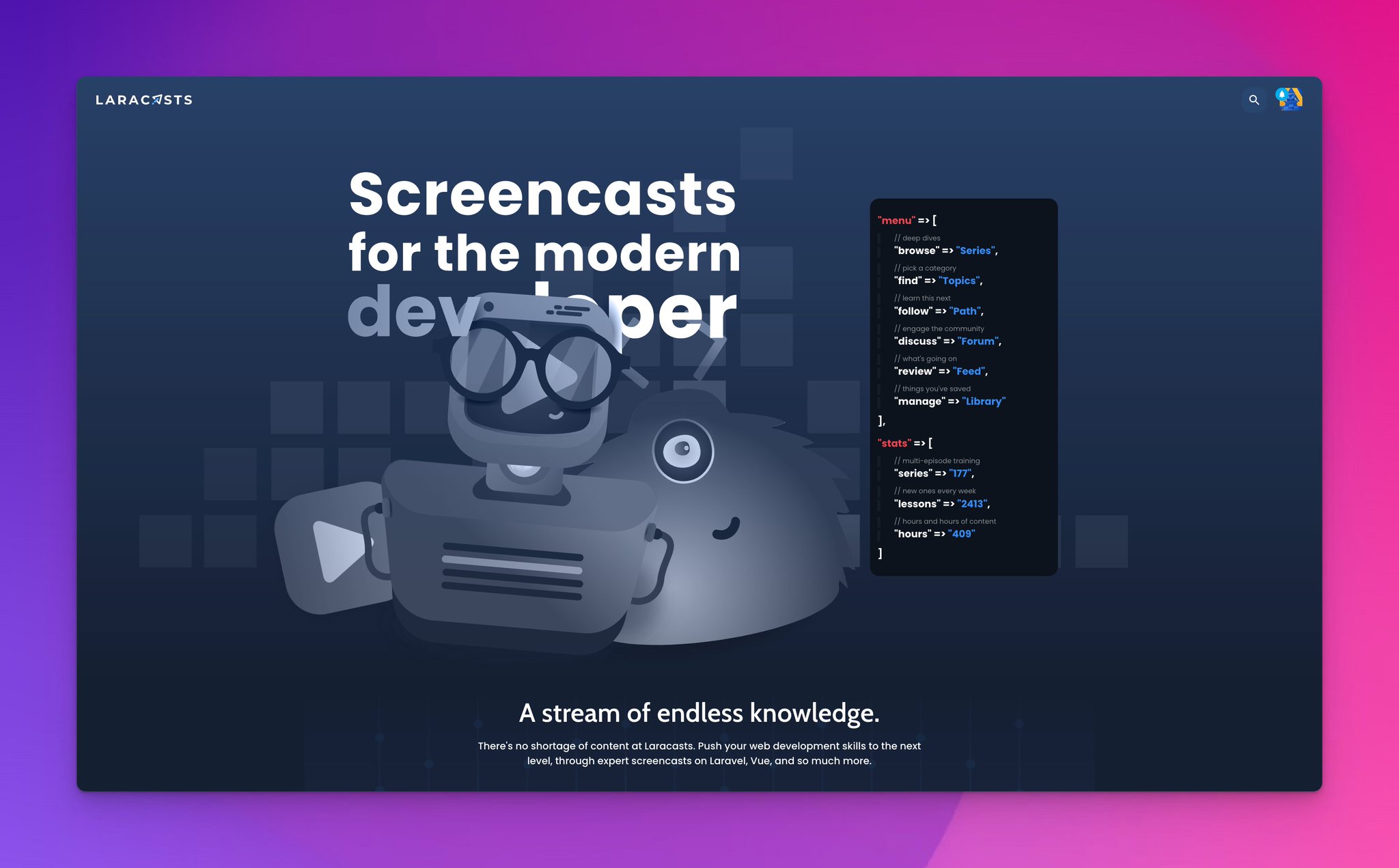 Backpack for Laravel on Twitter: "Win a one year subscription to @laracasts ! Learn Laravel ...