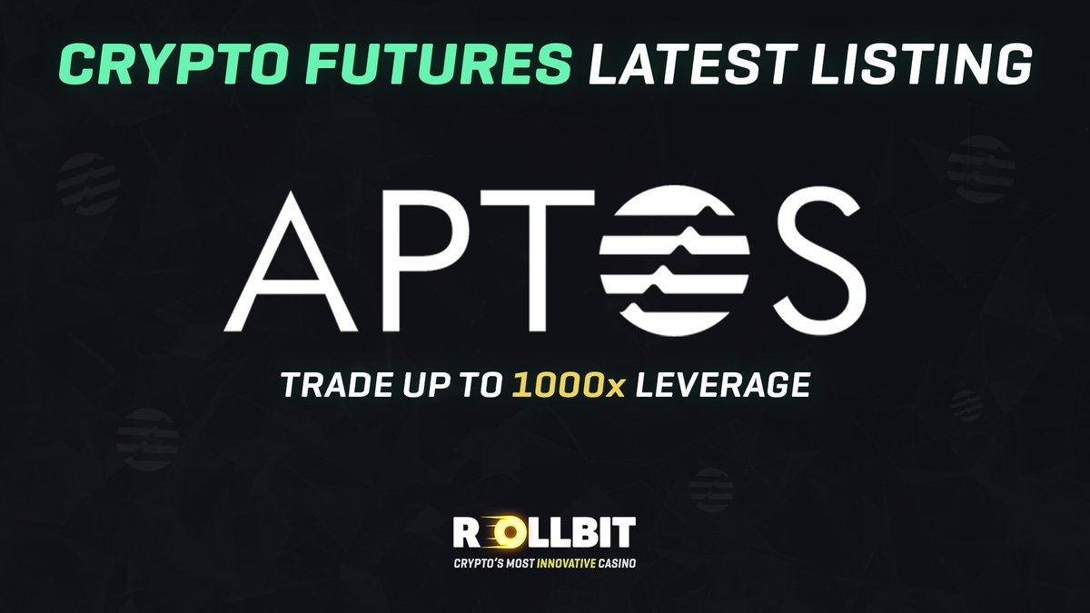 Rollbit on Twitter: "Stop right there, we have big news! 🚨 You can now trade $APT (Aptos) on ...