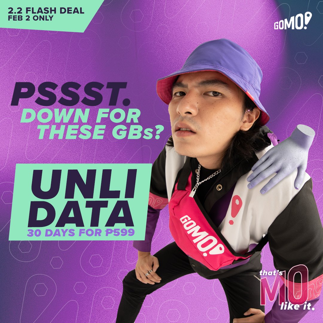 GOMO PH on Twitter: "Go live that bougie life! UNLI DATA for 30 days, at only P599. Add your ...