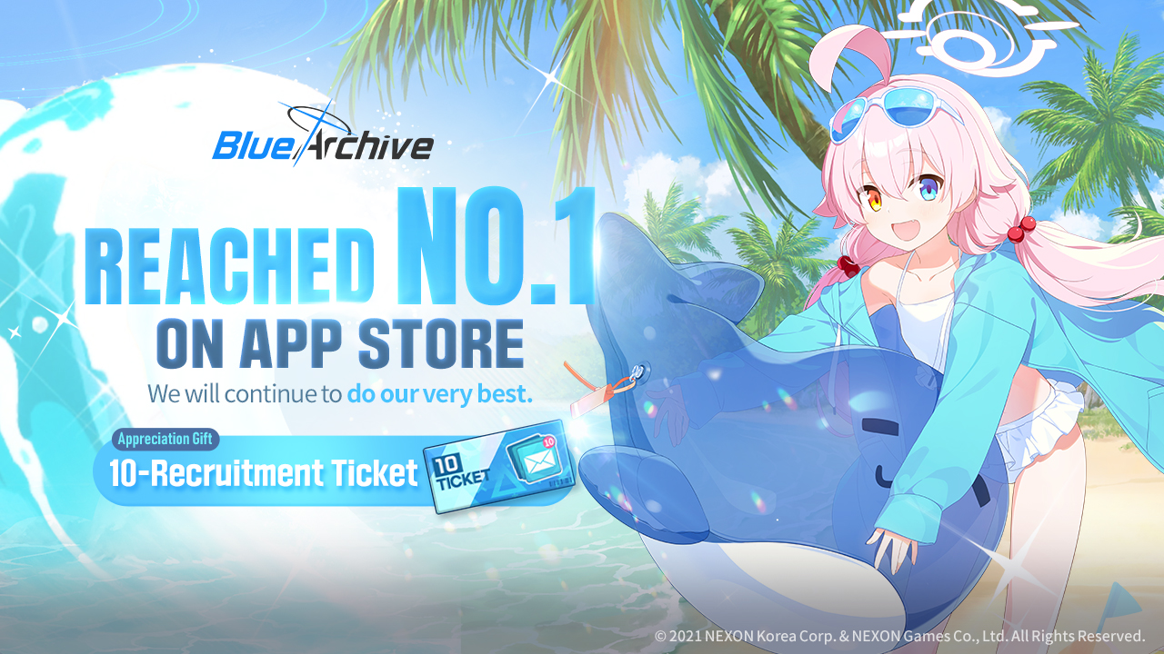 BlueArchive on Twitter: "[Apple App Store #1 Appreciation Gift] Thanks to your love and support ...