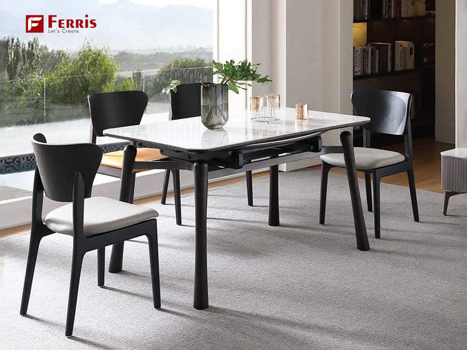 Ferris furniture on Twitter: "This 4-seat rectangular table set adds elegance to your dining ...