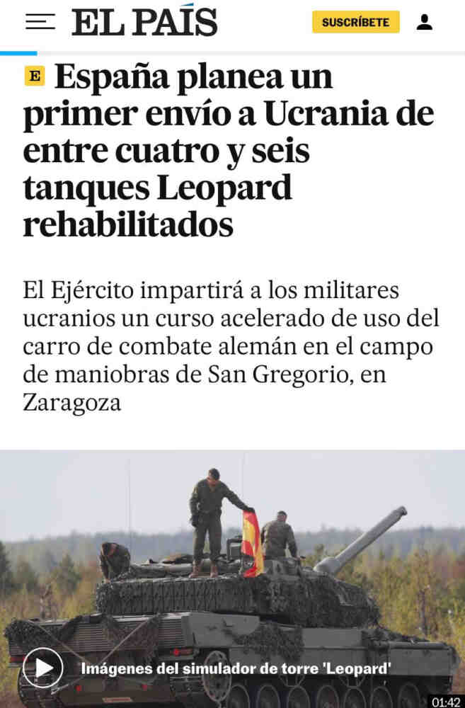 hem_day on Twitter: "🇪🇸🇺🇦⚡️ Spain's authorities plan to transfer 4 to 6 Leopard 2A4 tanks to ...