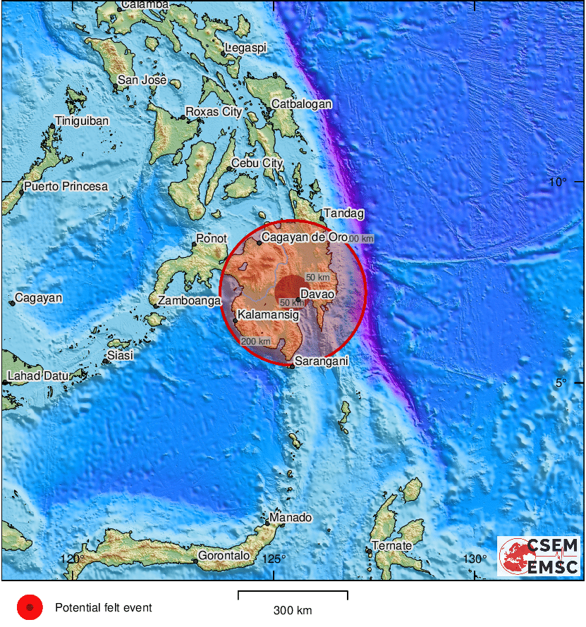 Philippine Trench Map
