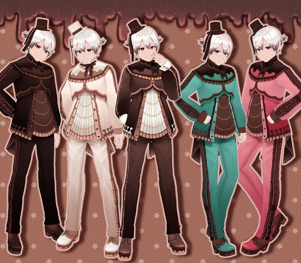 お新香🌸VRoidのすがた on Twitter: "RT @kinoukara_geri: バレンタイン、ホワイトデー向けの新作です〜 🍫ミルクチョココーデ2🍫 【 https ...