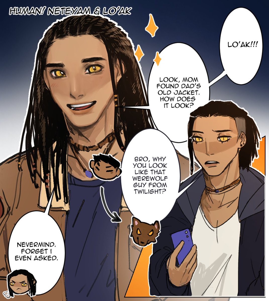human AU) neteyam and lo'ak ☺ #avatar #AvatarTheWayOfWater 」ゼブラくんの漫画