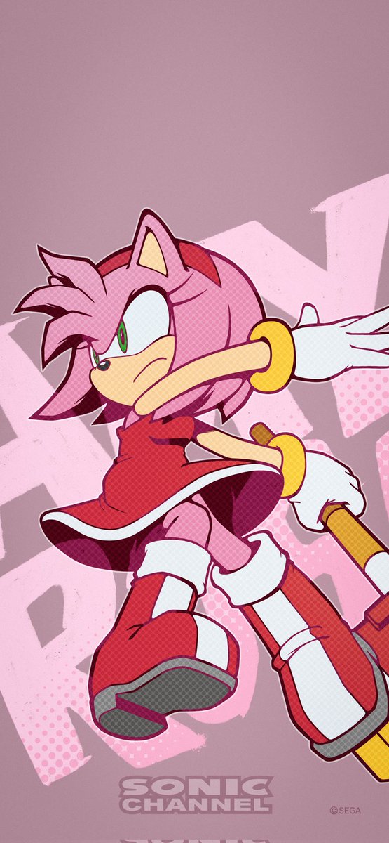 「New official wallpaper artwork of Amy Ro」|Tails' Channel · Sonic the ...