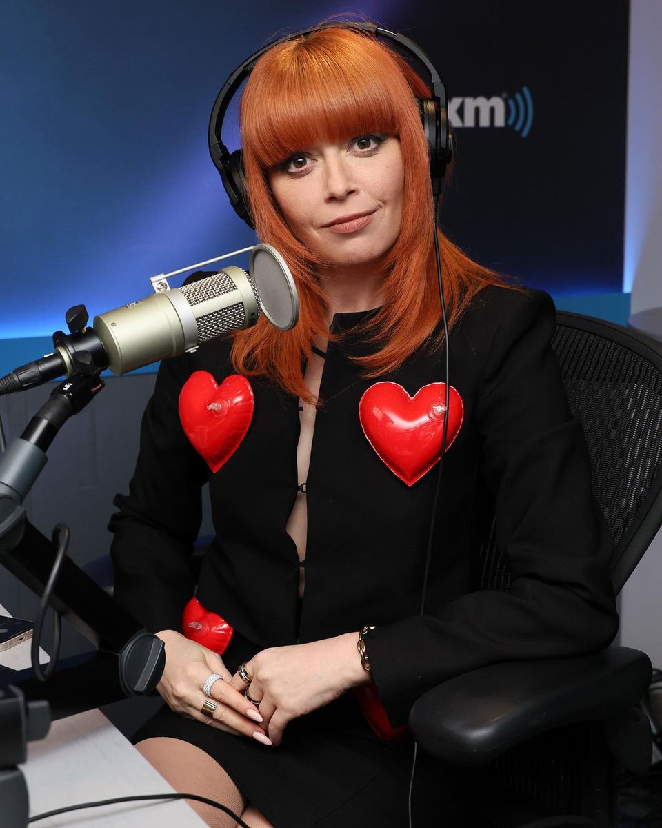 Natasha Lyonne makes an appearance at the SiriusXM Studios wearing a ...