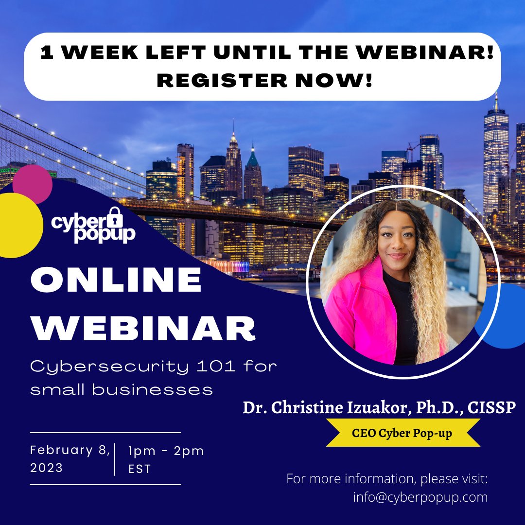 Cyber Pop-up on Twitter: "Is your business prepared for a cyber attack? Register at https://hubs ...