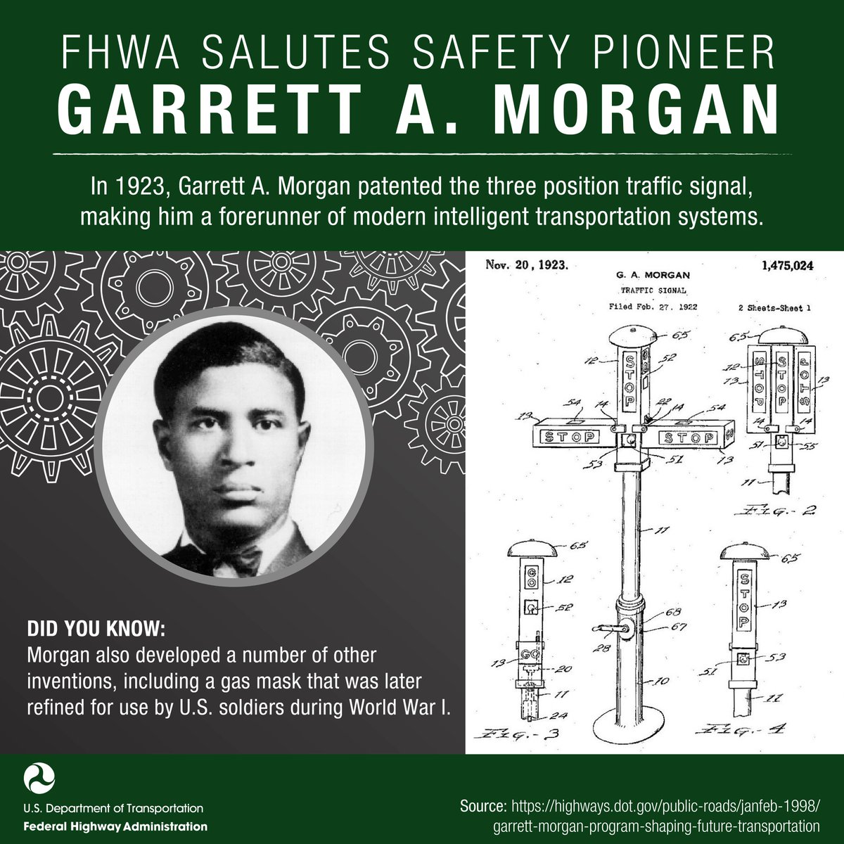 Caltrans HQ on Twitter: "RT @USDOTFHWA: FHWA salutes Garrett A. Morgan ...