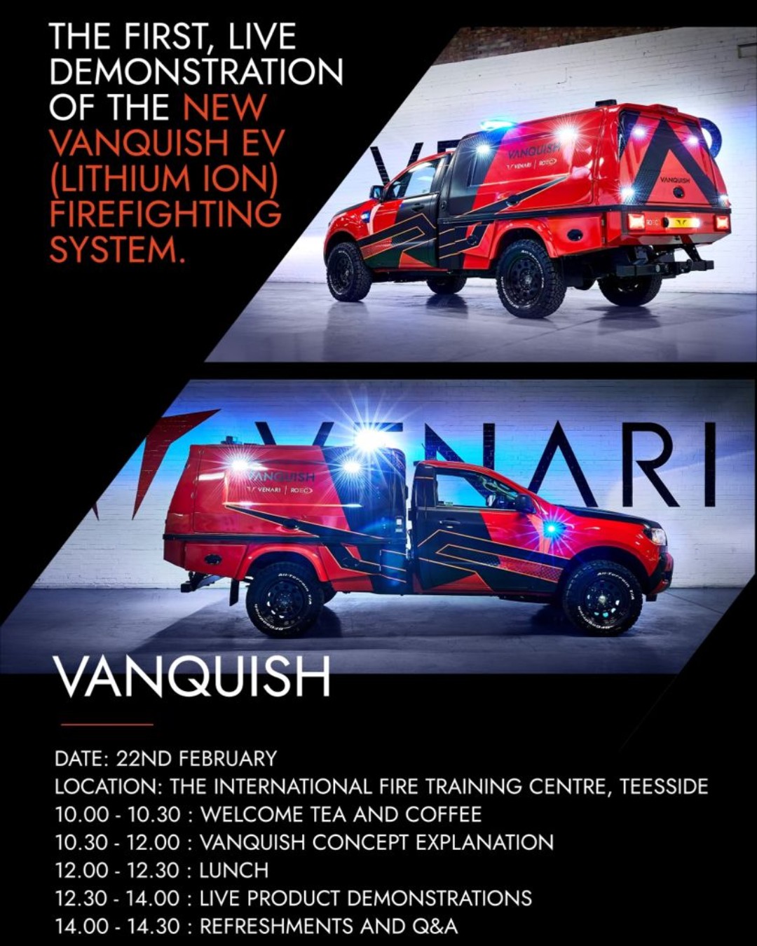 International Fire Training Centre on Twitter: "👩‍🚒 Vanquish launches at The International Fire ...