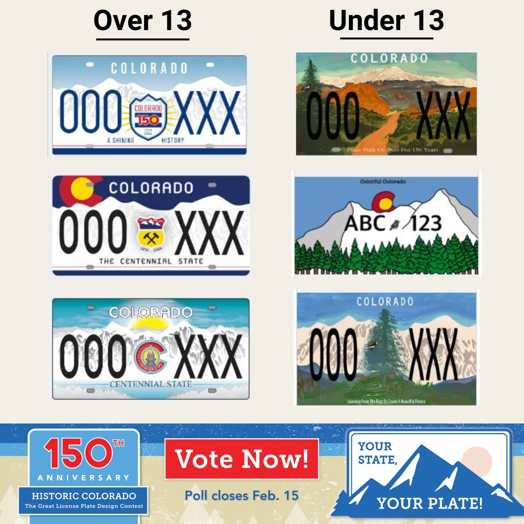 Colorado State License Plates