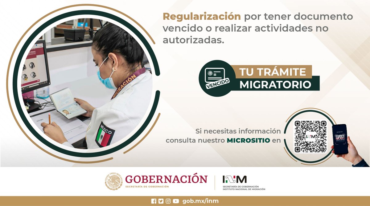 INM on Twitter: "Consulta en nuestro #Micrositio 💻 los requisitos para regularización por tener ...