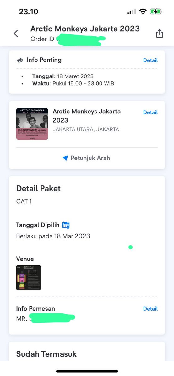 sel on Twitter: "WTS ARCTIC MONKEYS JKT - CAT 1 only 1 tix, bisa nego, dm if interested