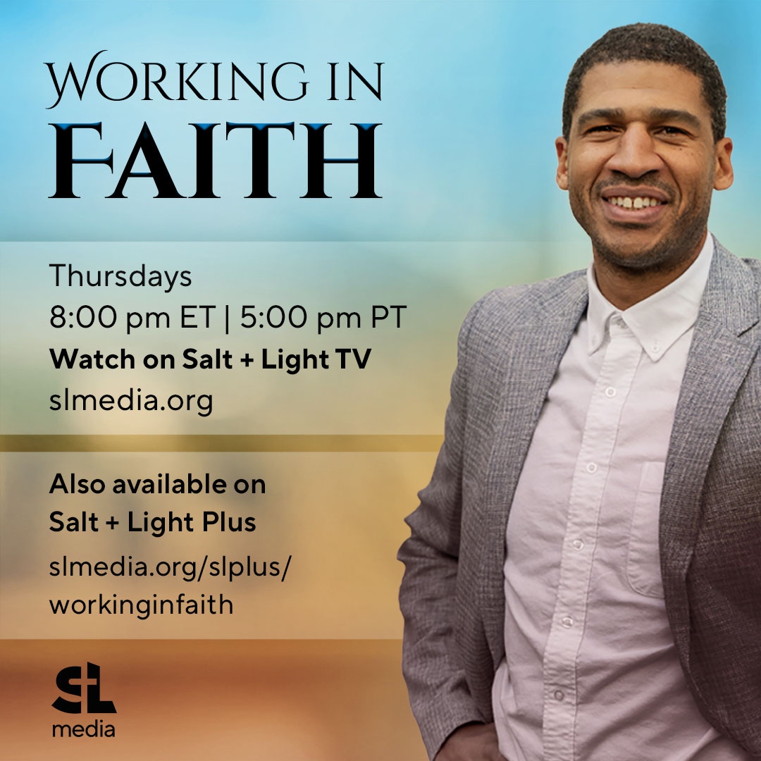 Salt + Light Media on Twitter: "Don't miss a repeated episode of "Working in Faith" with Gloria ...