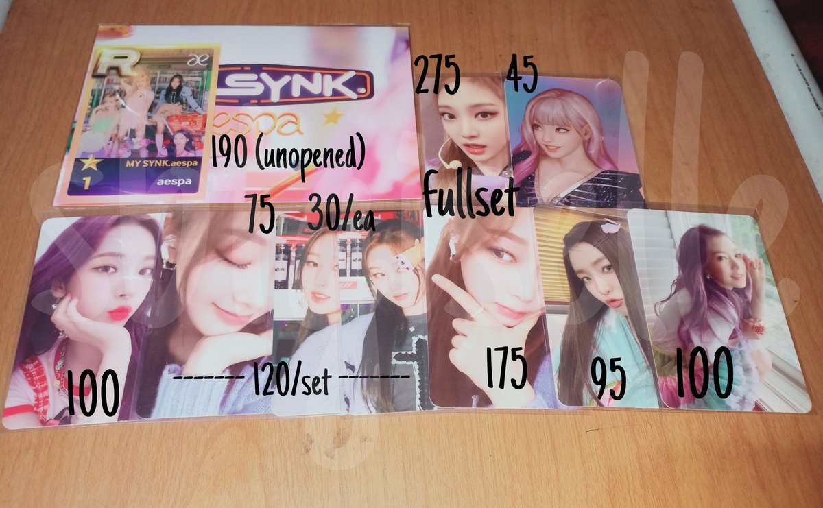 on Twitter: "wts pc aespa red velvet ar my synk fortune selca konsep karina giselle irene ar ...