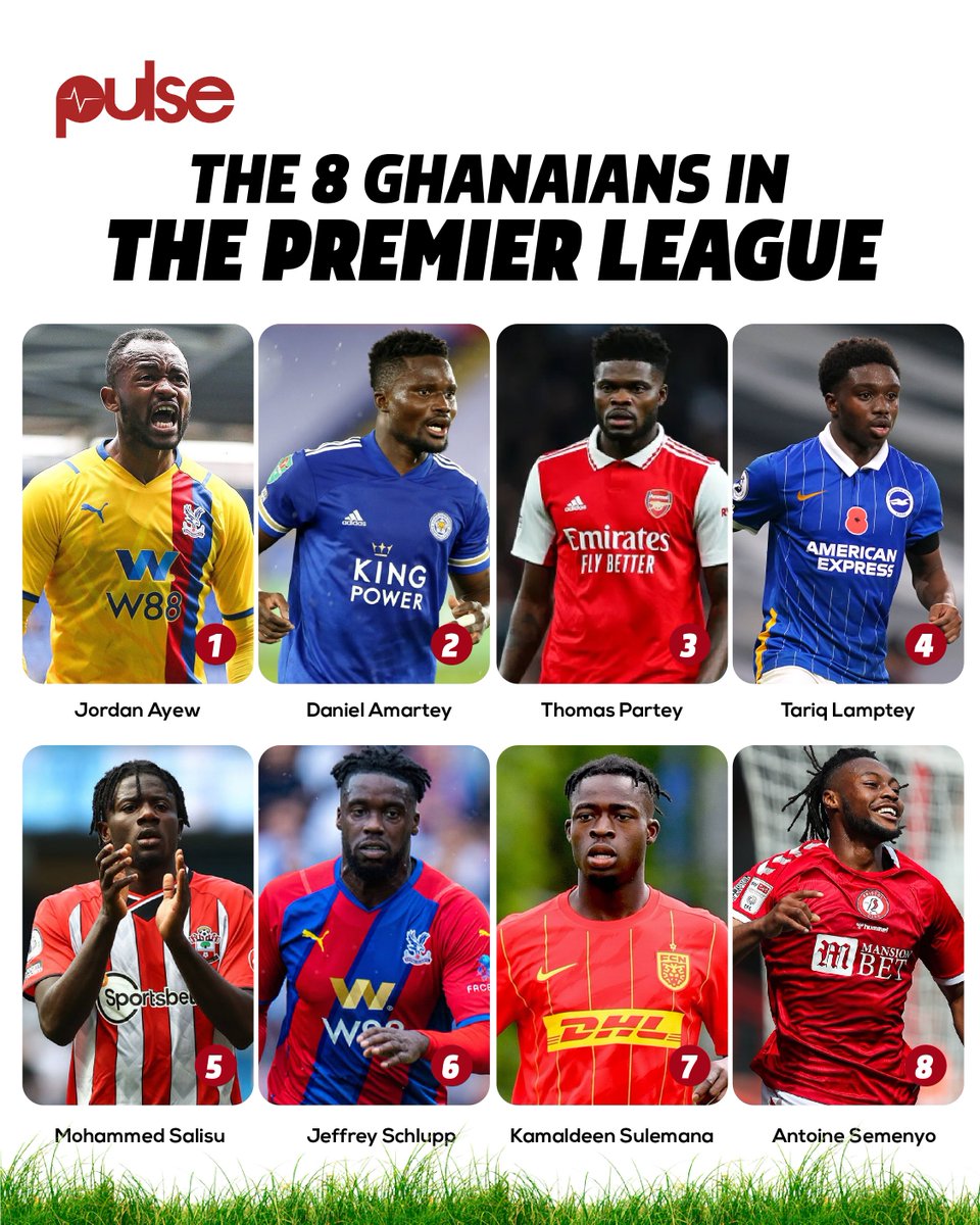 Pulse Ghana on Twitter: "🇬🇭 Ghanaian players in the English Premier League #PulseSports #EPL"
