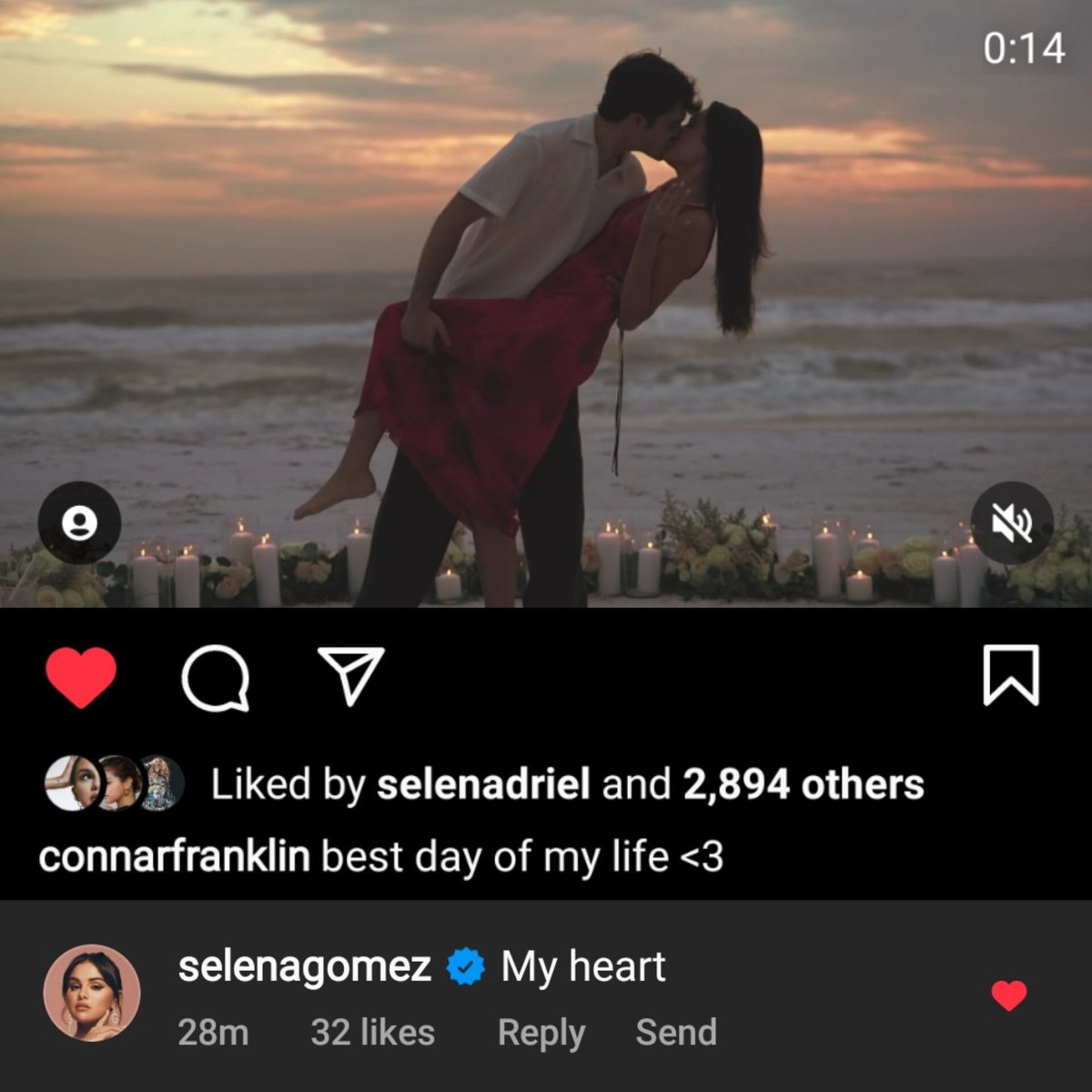 Selena commented on her friend Connar Franklin's recent post Selena ...