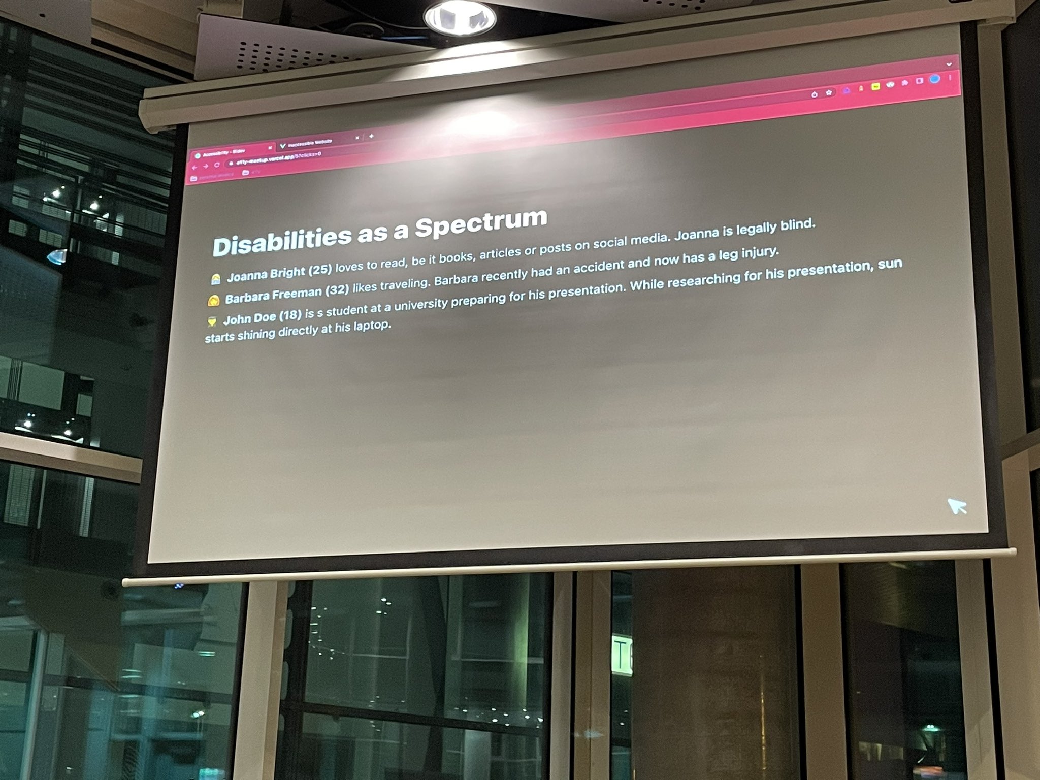 Vue.js Vienna on Twitter: "“Disability is a spectrum” https://t.co/m6TBRIEZvC" / Twitter