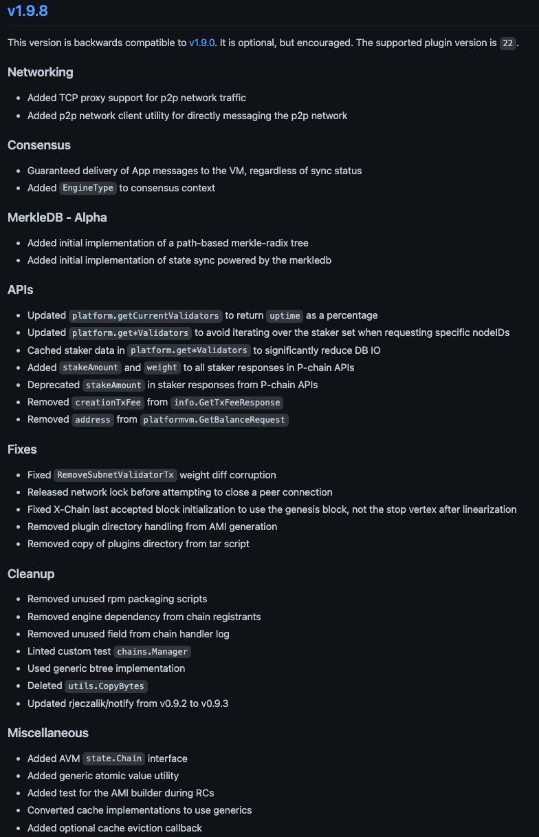 Patrick O'Grady 🔺 on Twitter: "🛠️ 🛠️ #Avalanche Banff 8 is out: https://t.co/vUveFLzWh3 🛠️ 🛠️ ...