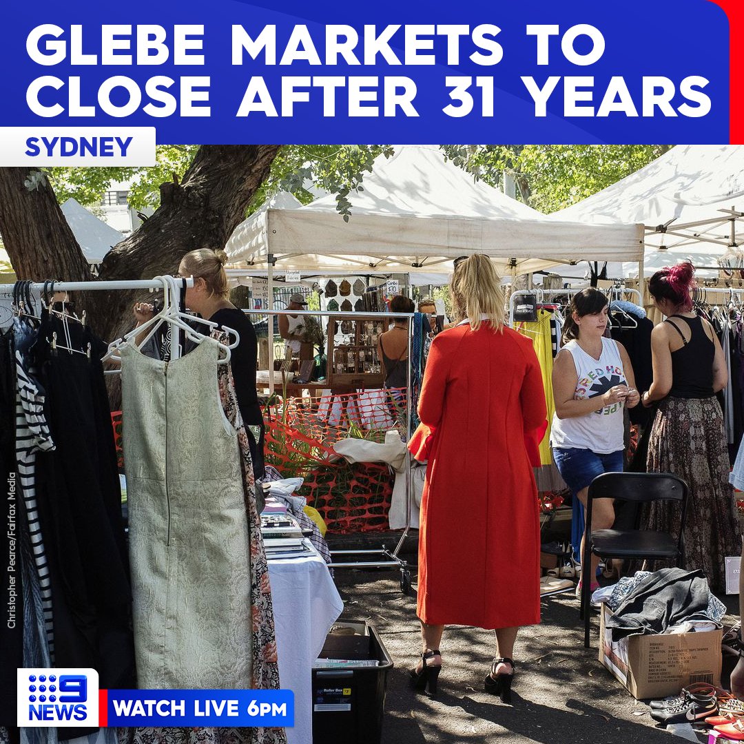 Sydney’s iconic Glebe Markets have announced its shock closure after more than three decades ...
