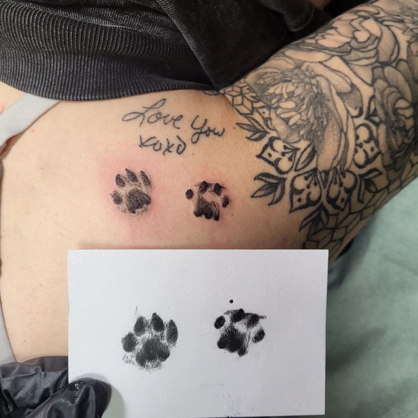 Cute Paw Print Tattoo