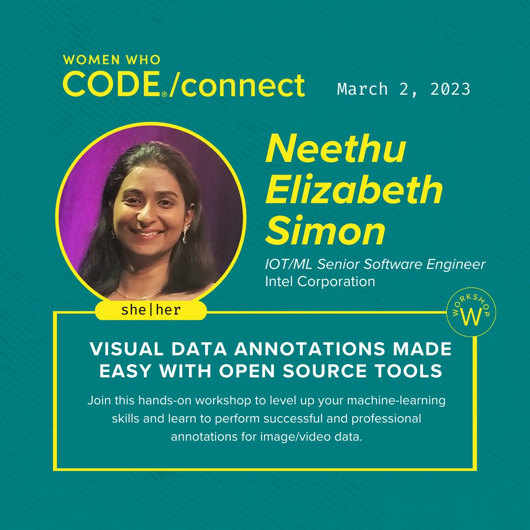 Women Who Code on Twitter: "At #WWCodeCONNECTEmpower2023, Neethu Elizabeth Simon, IOT/ML Senior ...