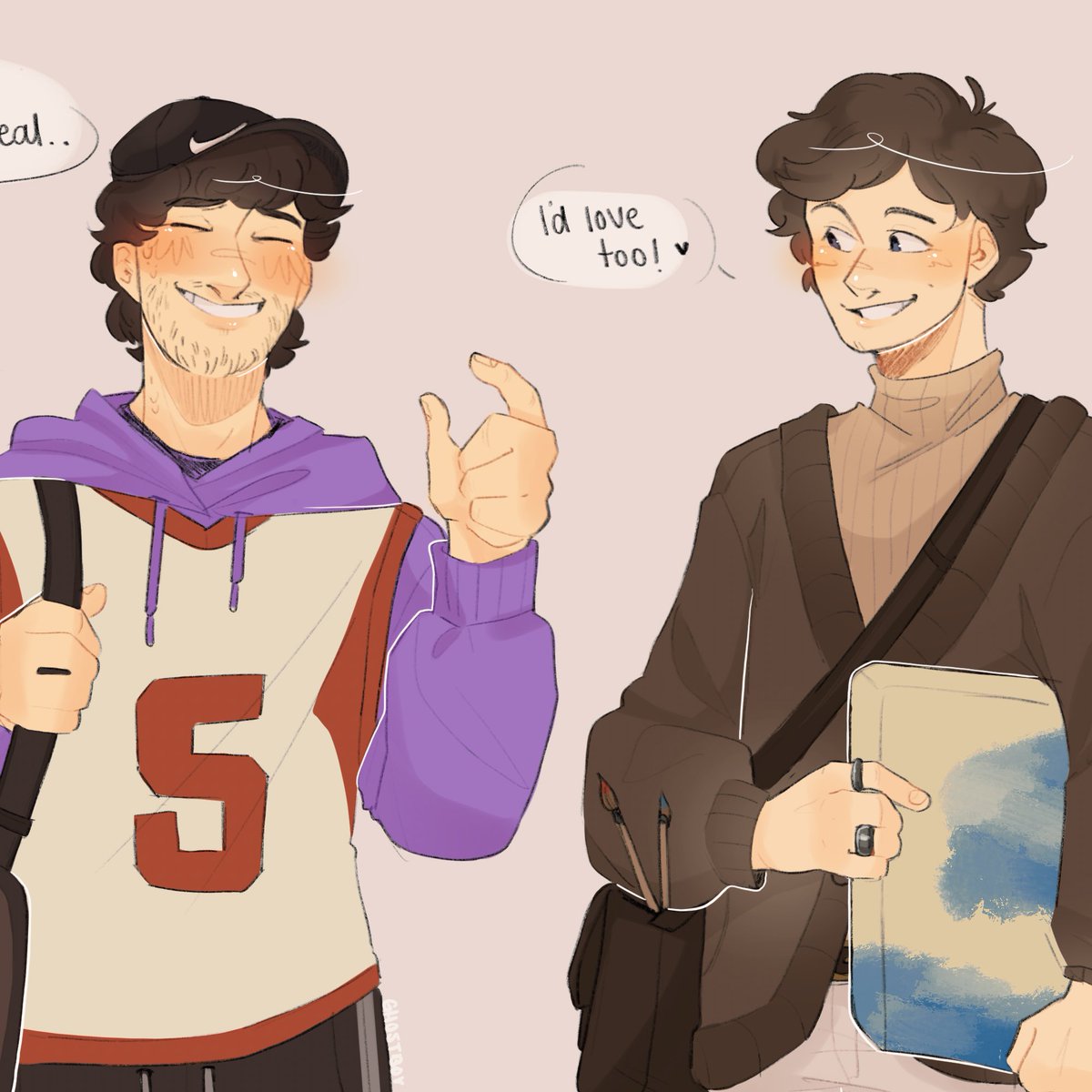 「doodle of divs au :D I wanna do an actually finished drawing」★ GH0ST ★の漫画