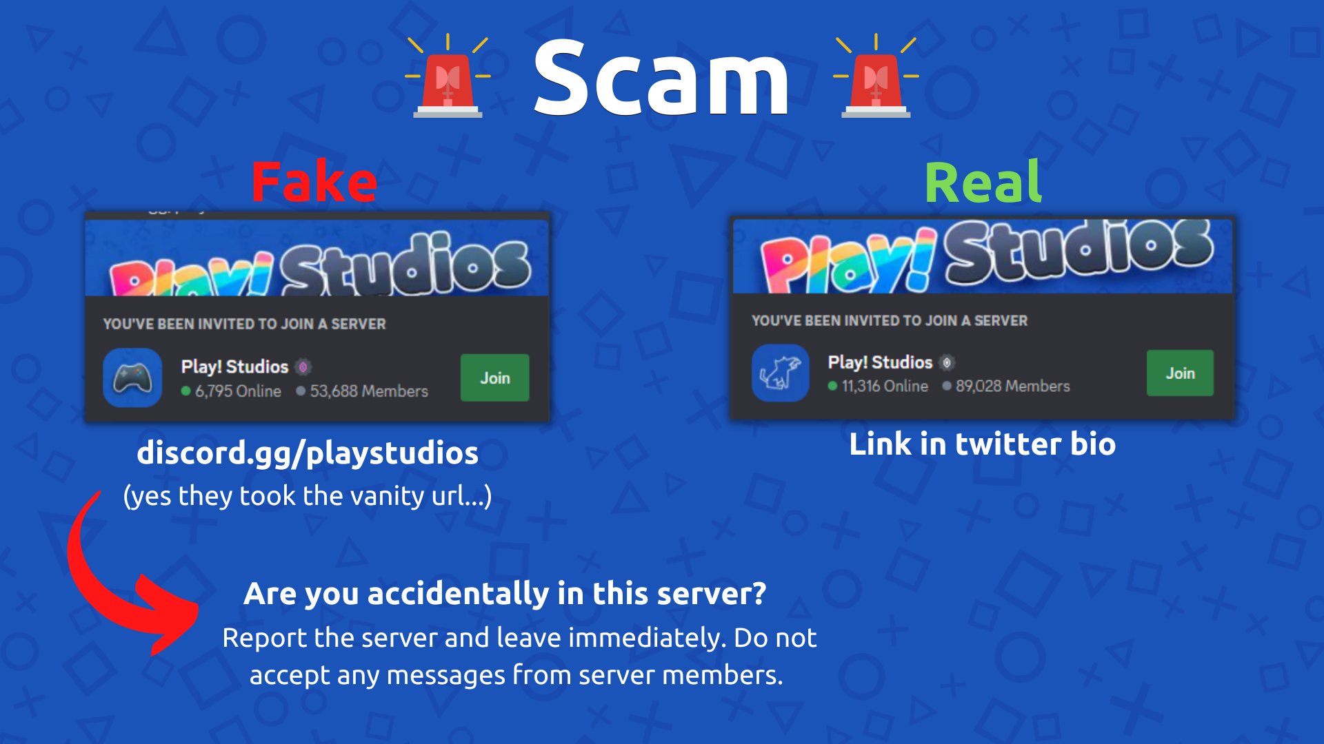 Play! on Twitter: "🚨Please be warned. Impersonation on discord ⤵️ https://t.co/PTRHTDLR3c" / Twitter
