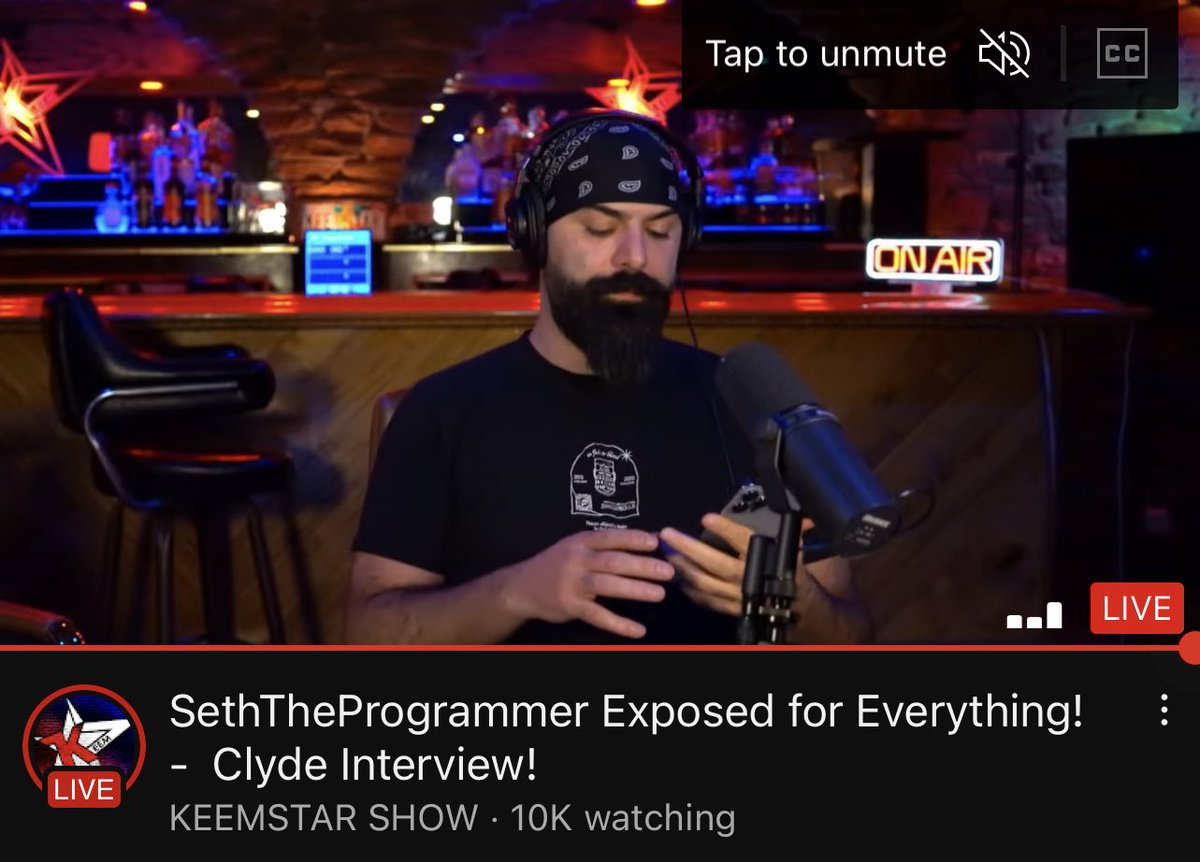 SmugStick 🥢 on Twitter: "RT @KEEMSTAR: 10k concurrent live now on @thekeemstarshow Seth The ...