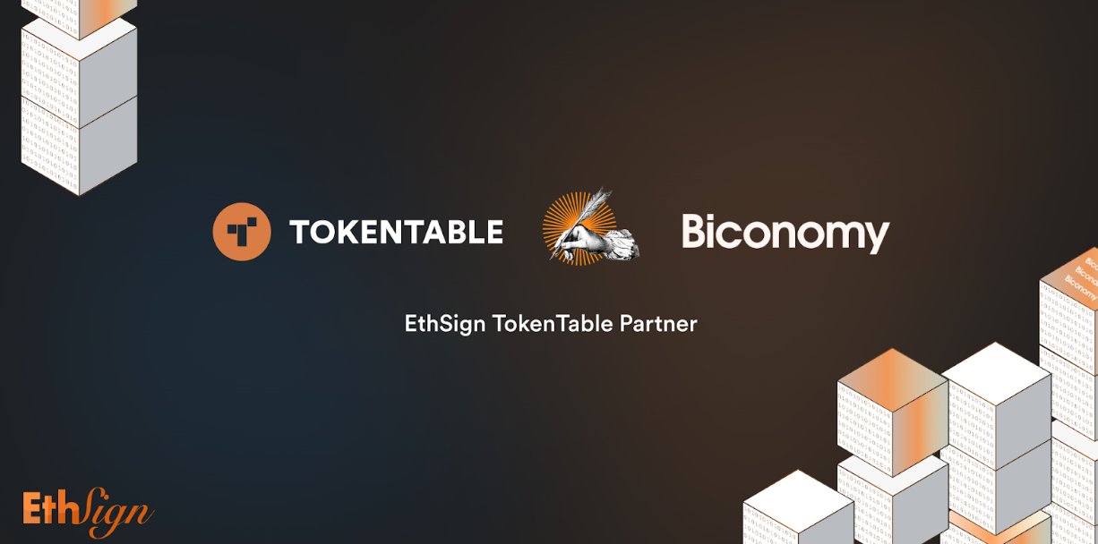 EthSign on Twitter: "We are proud to announce that @biconomy as one of our TokenTable partners ...