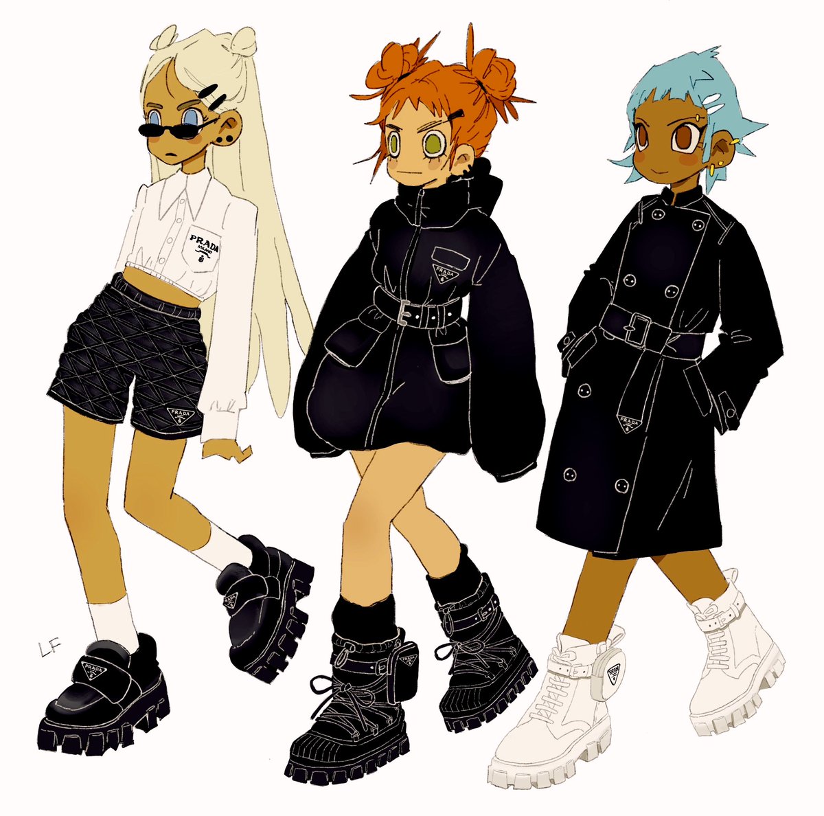 「Peach Riot in Prada 」|Libbyのイラスト