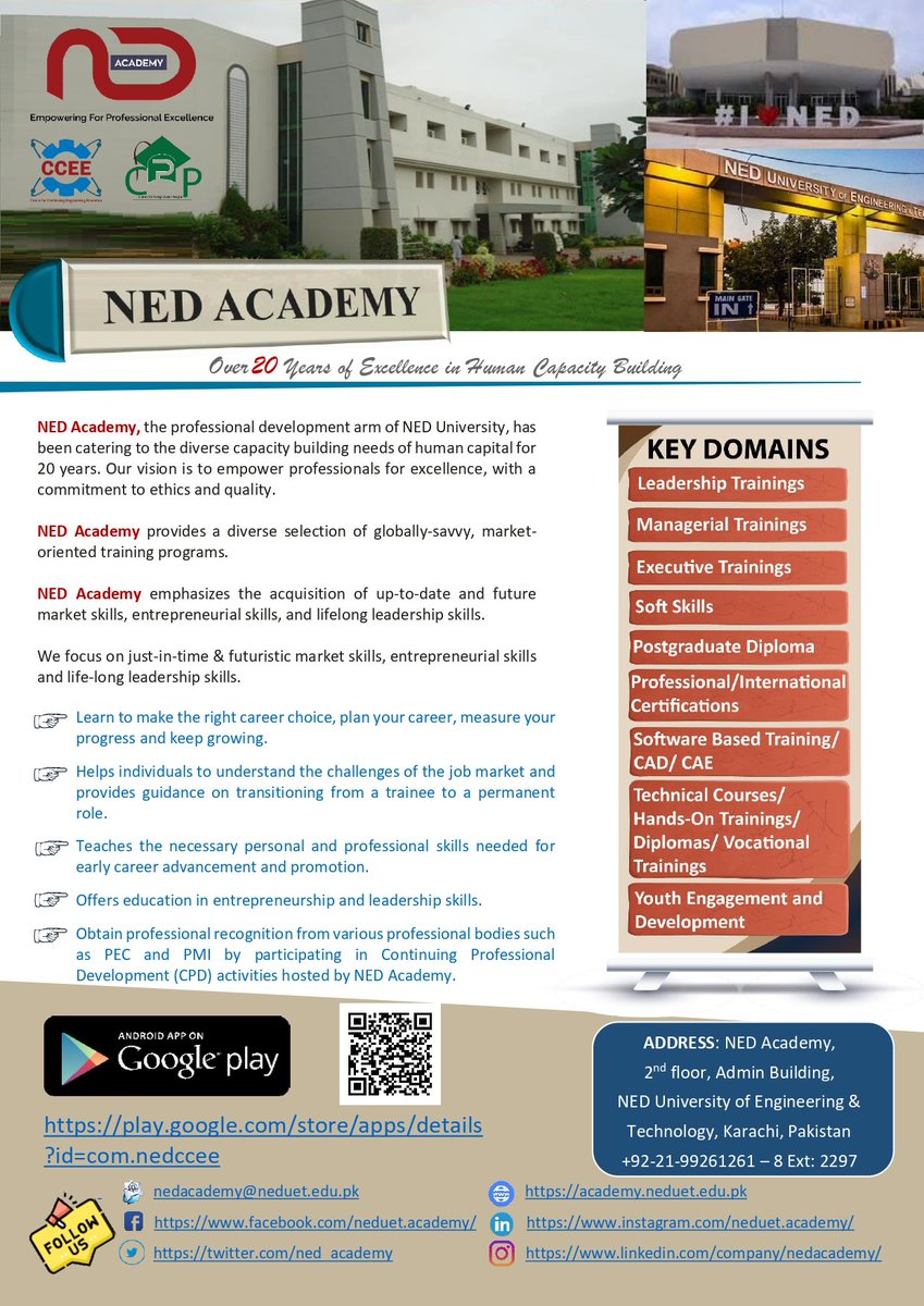 NED University of Engineering & Technology on Twitter: "Get our Android App on Google Play Store ...