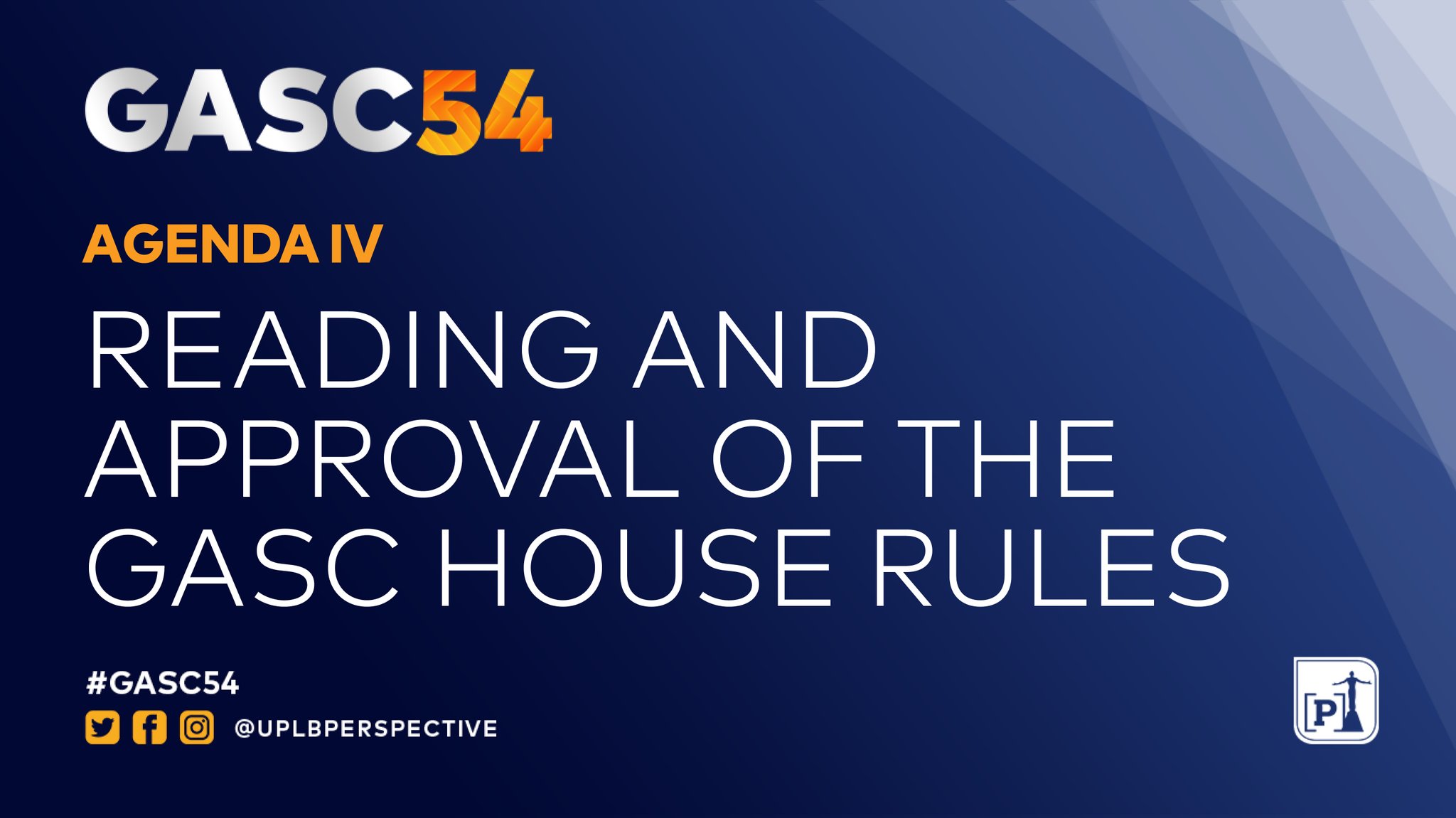 UPLB Perspective on Twitter: "The session has now moved to the reading and approval of the GASC ...