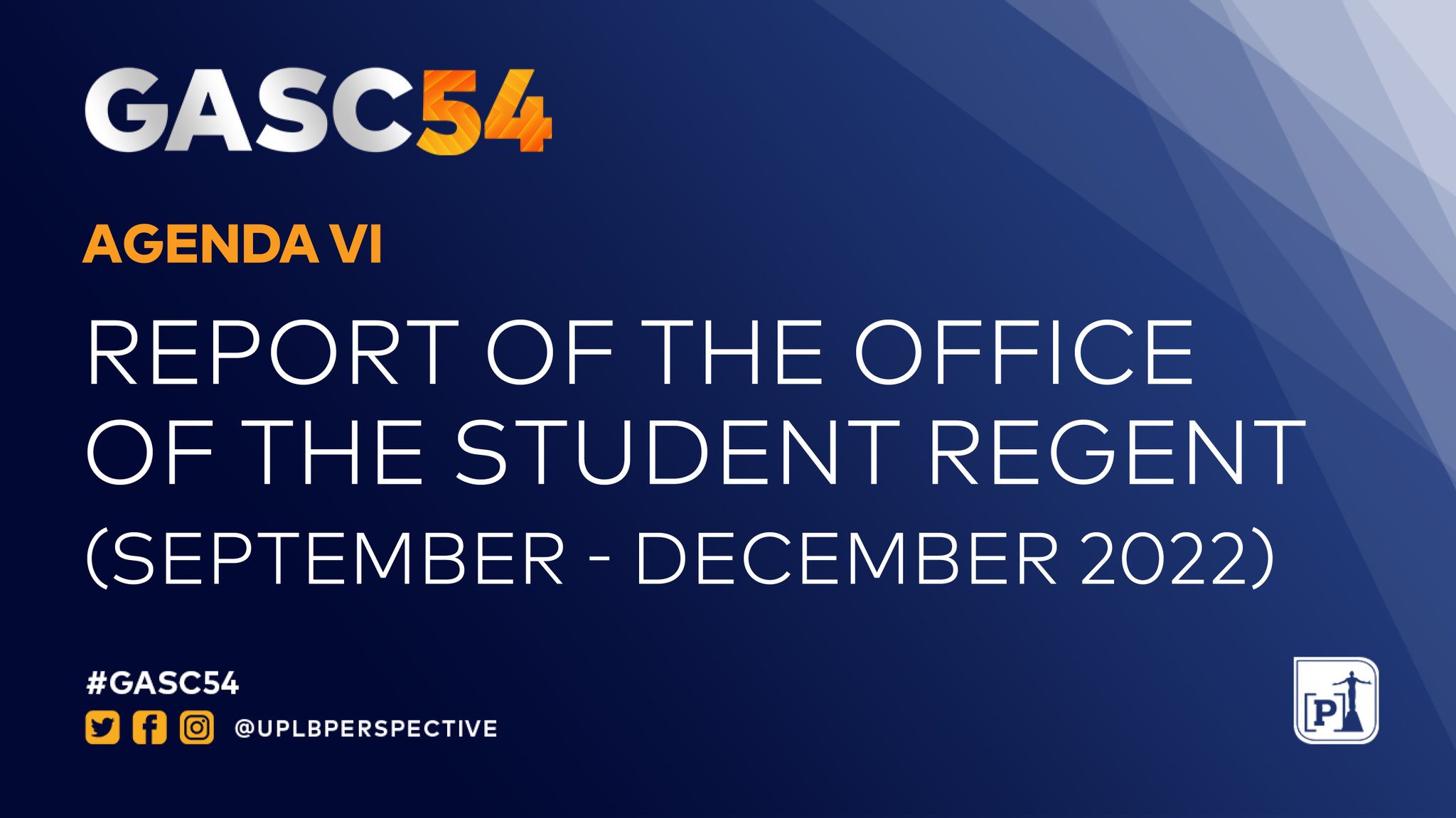 UPLB Perspective on Twitter: "Student Regent Siegfred Severino presents his report on pre ...