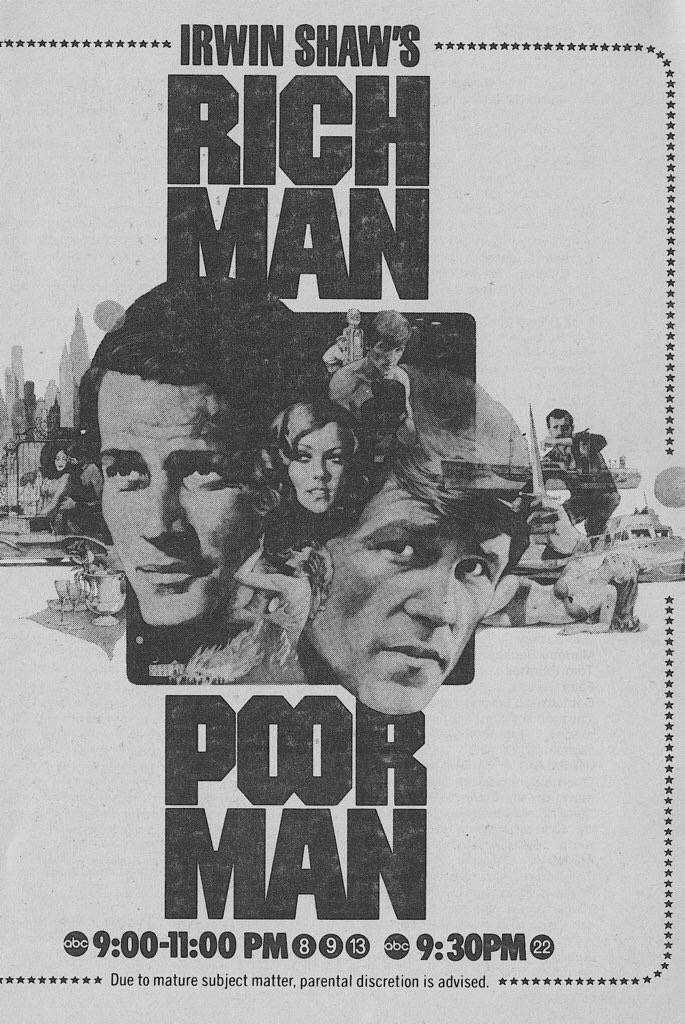 RetroNewsNow on Twitter: "📺On February 1, 1976, ABC began airing the miniseries, ‘Rich Man, Poor ...