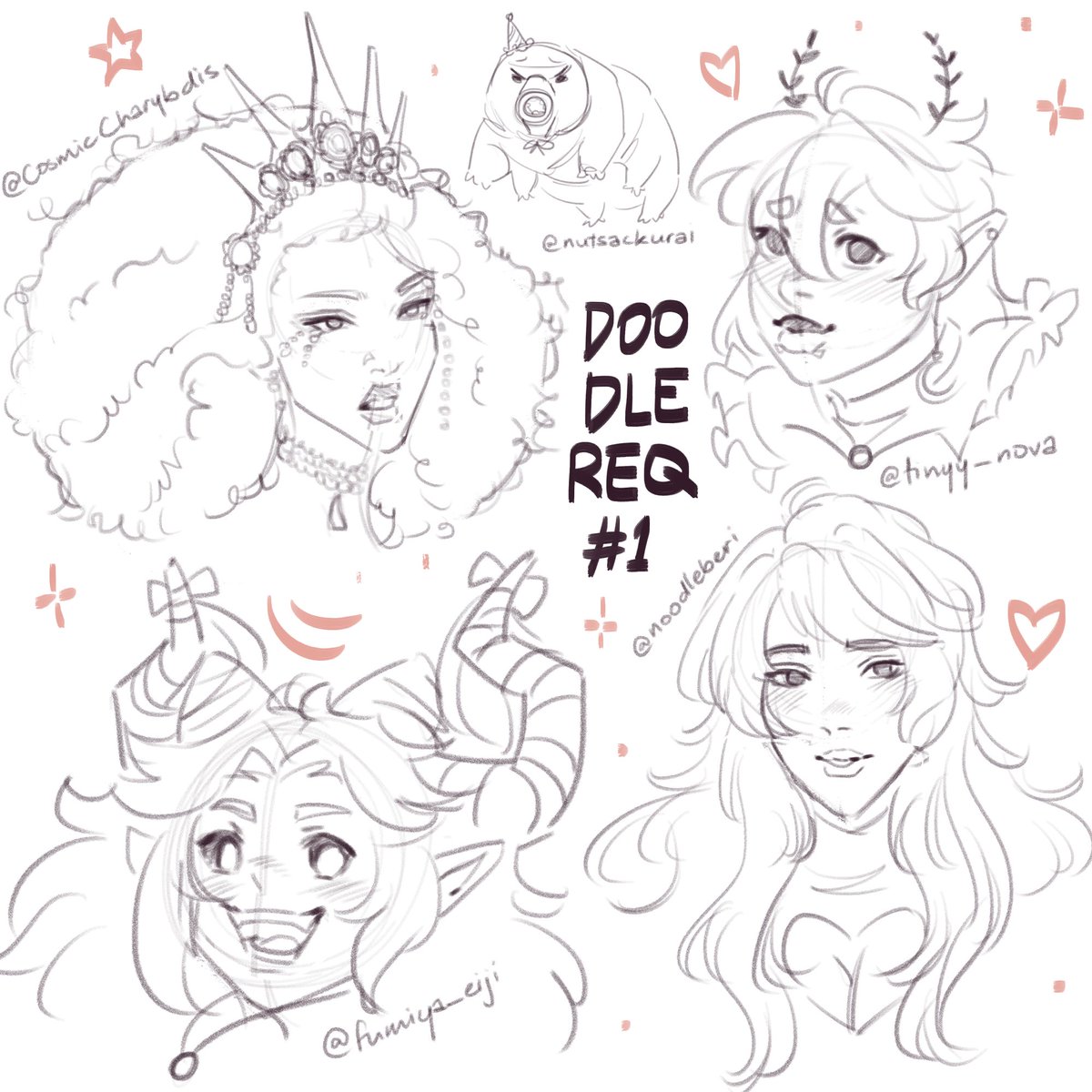 「doodle reqs @CosmicCharybdis @tinyy_nova @nutsackurai @Fu」Rakun | COMM OPEN 💫の漫画