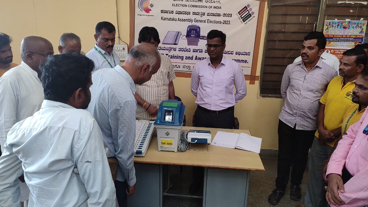 Chief Electoral Officer, Karnataka on Twitter: "Karnataka Assembly Election-2023, EVM ...