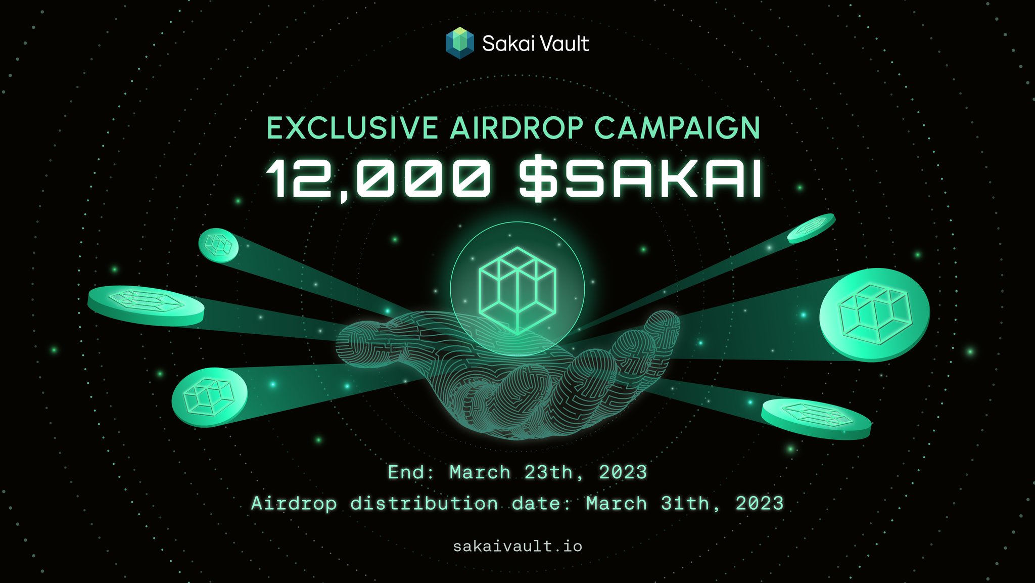 Sakai Vault on Twitter: "🚀Exclusive Airdrop Campaign #SAKAI 🌟Reward: 1 SAKAI for the first 8K ...