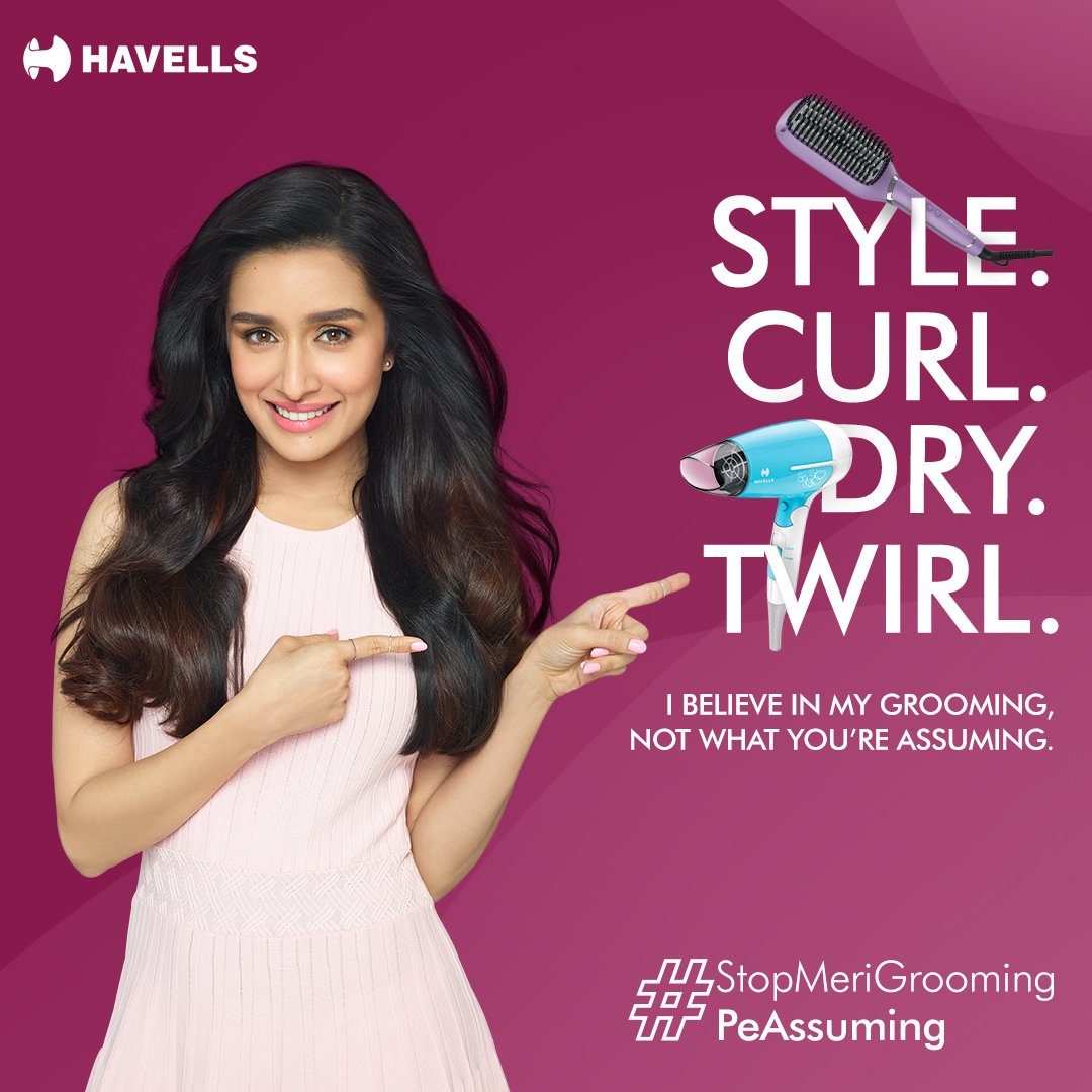 Havells on Twitter: "Curl, Wave or Twirl? Logon ko karne do assume, tum karte raho khud ko groom ...