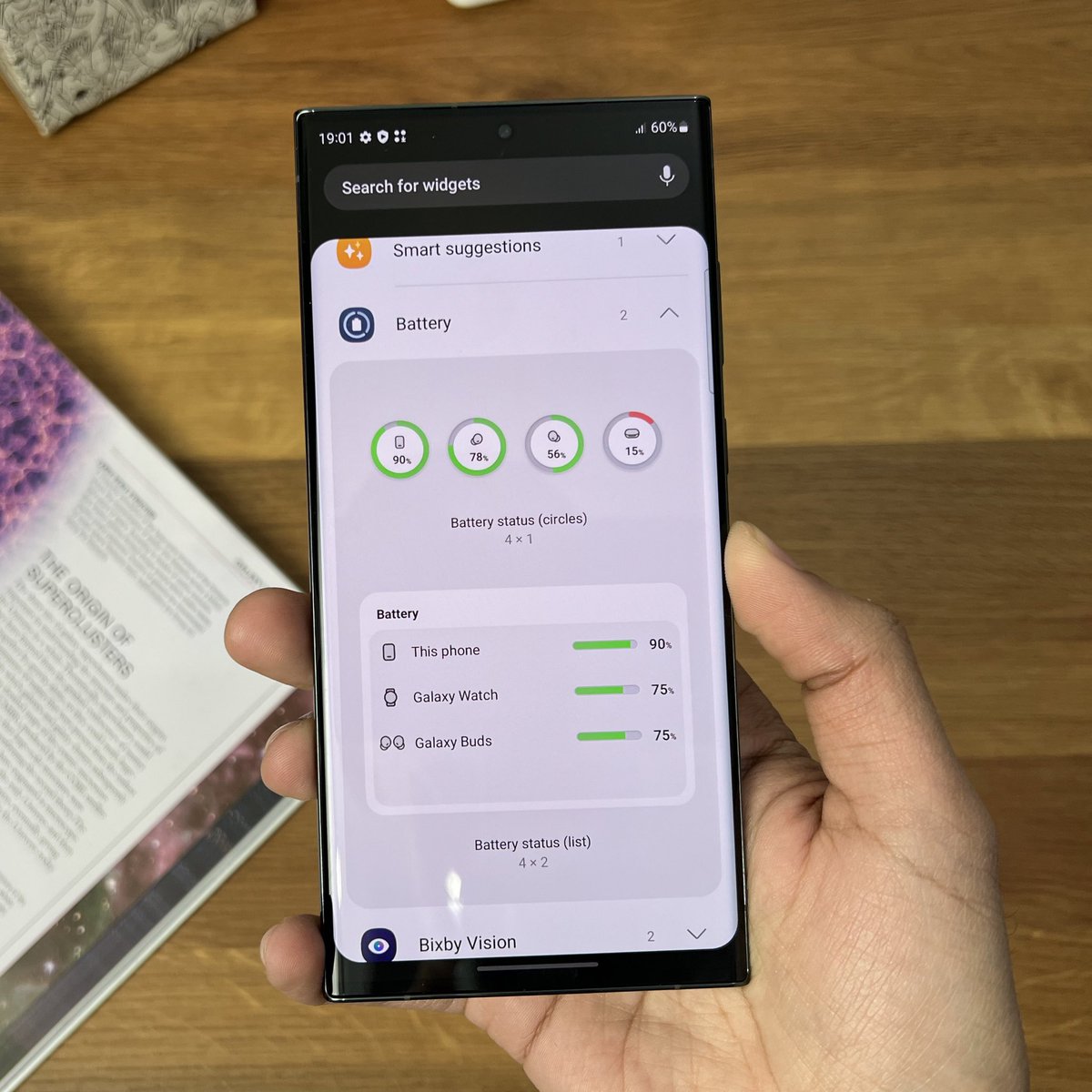 TechDroider on Twitter: "Samsung S23 Ultra - OneUI 5.1 Battery Widget | No Clock LockScreen"