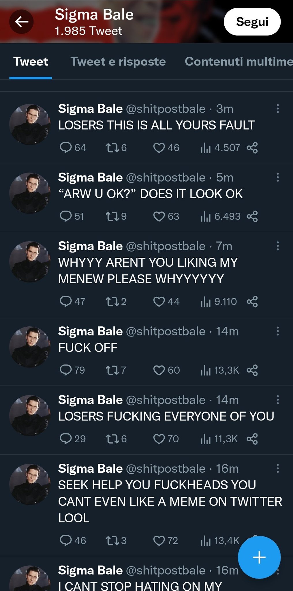 Gimmick Accounts Being Annoying Posting Ls On Twitter Im Actually