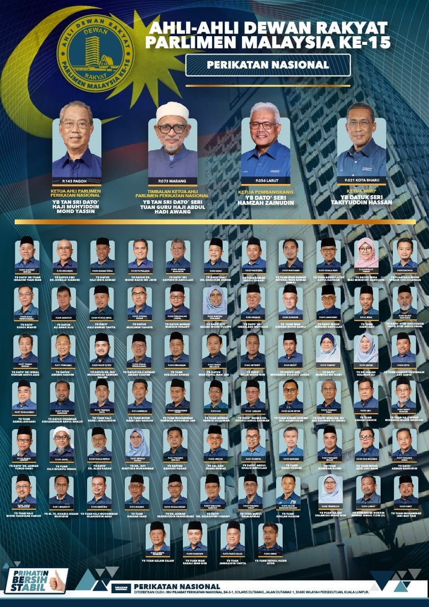 1. Perikatan Nasional has unveiled the lineup of 26 “portfolio ...