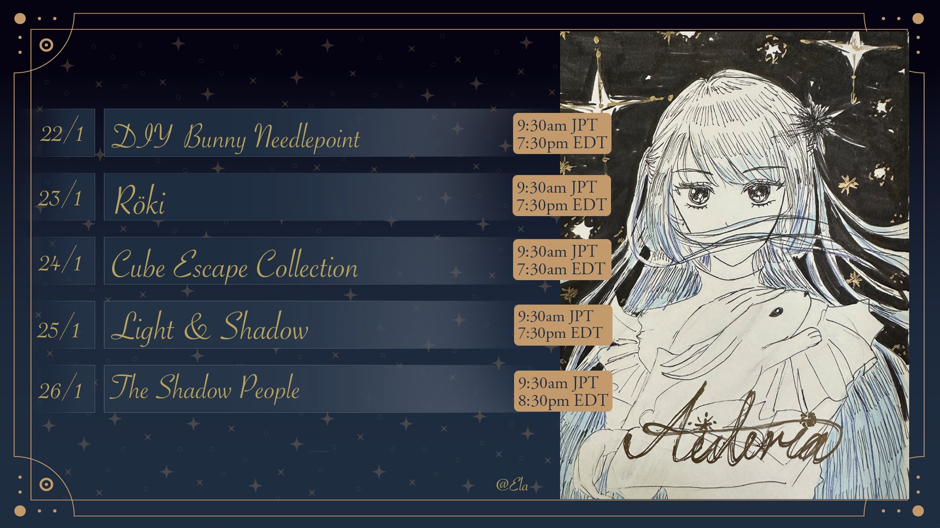 Asteria 🌟 🍸 | Vtuber on Twitter: "🐇Happy Lunar New Year🧧 This Week Schedule: 22 Jan - 26 Jan 🌟 ...