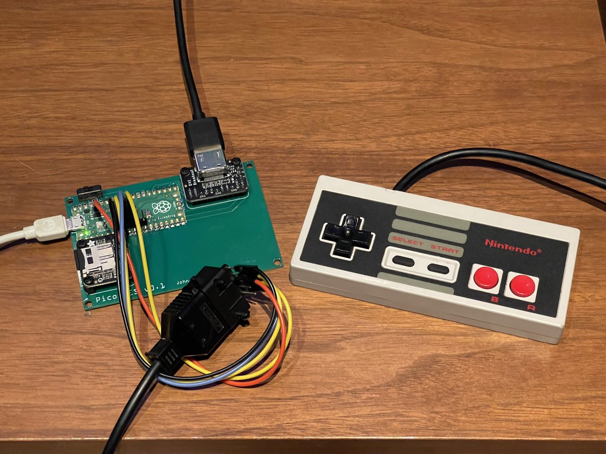 John Edgar Park on Twitter: "NES controller support for Pico NES emulator was just added by ...