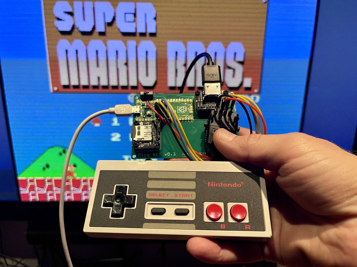 John Edgar Park on Twitter: "NES controller support for Pico NES emulator was just added by ...